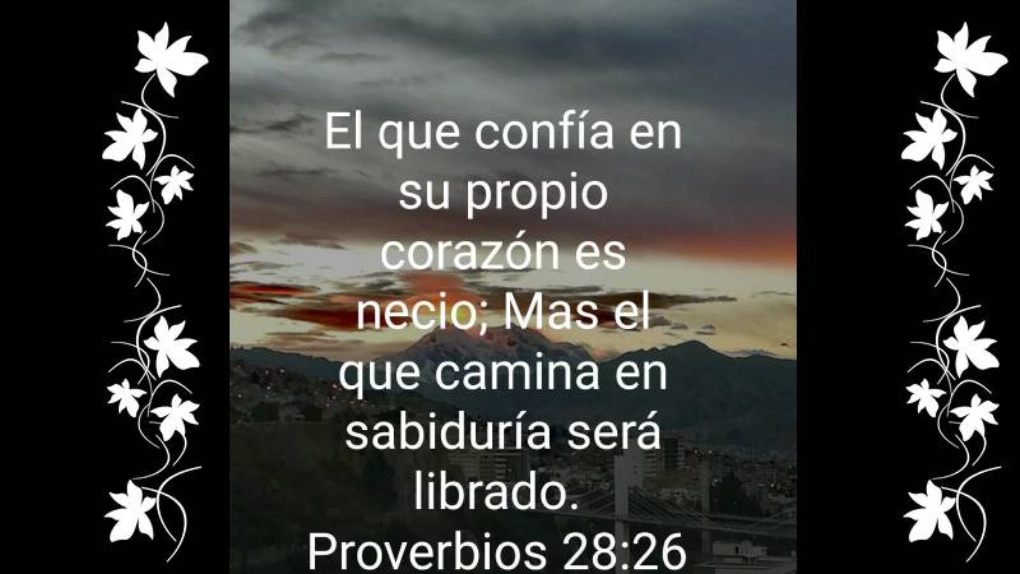 Reflexión Cristiana de Proverbios 28:26 | Cuídate de ti mismo - Tu ...