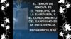 Reflexión y explicación de Proverbios 9:10 | sabiduría e inteligencia