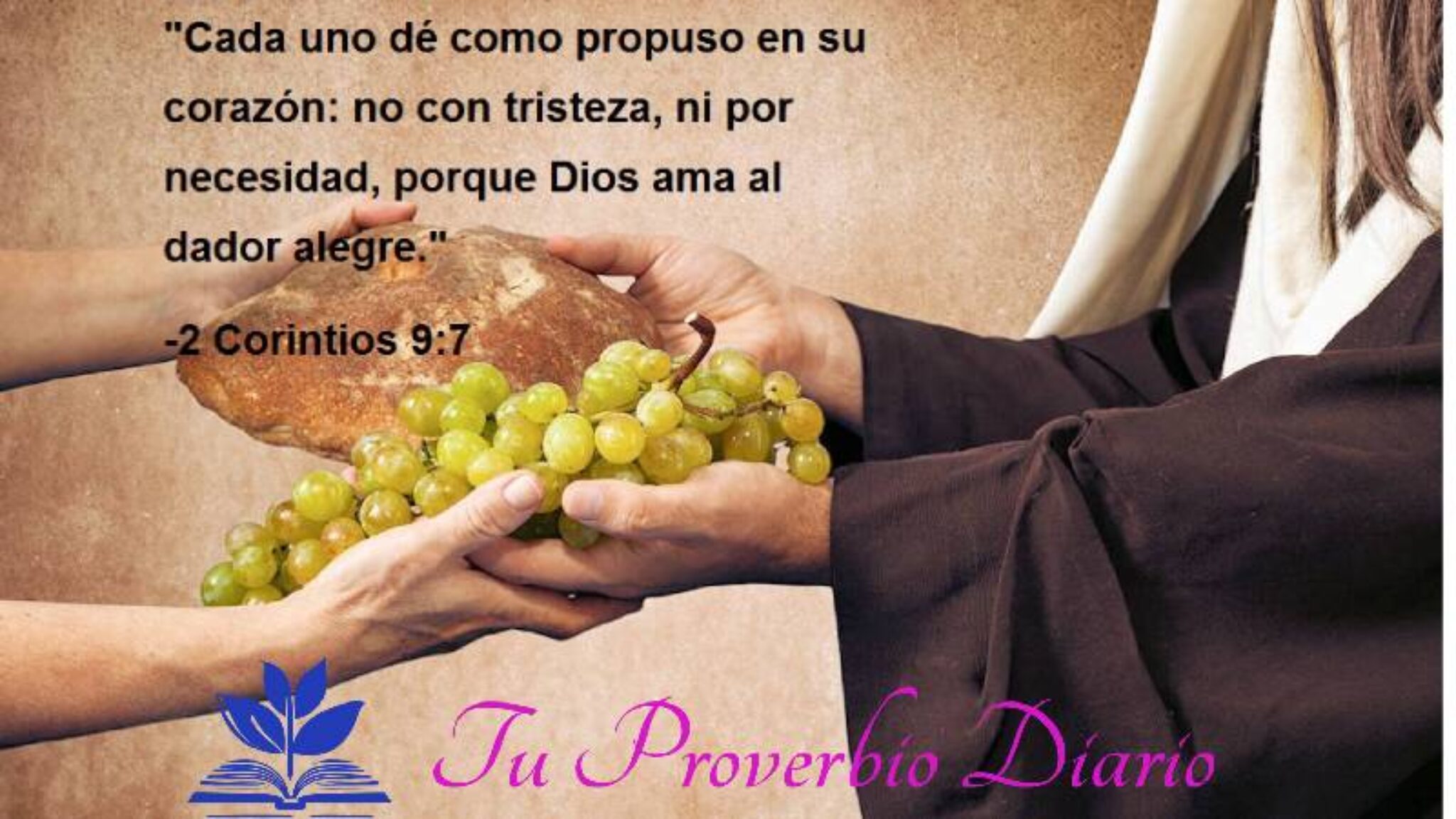 El Dador Alegre | Reflexión sobre 2 Corintios 9:7 - Tu Proverbio Diario